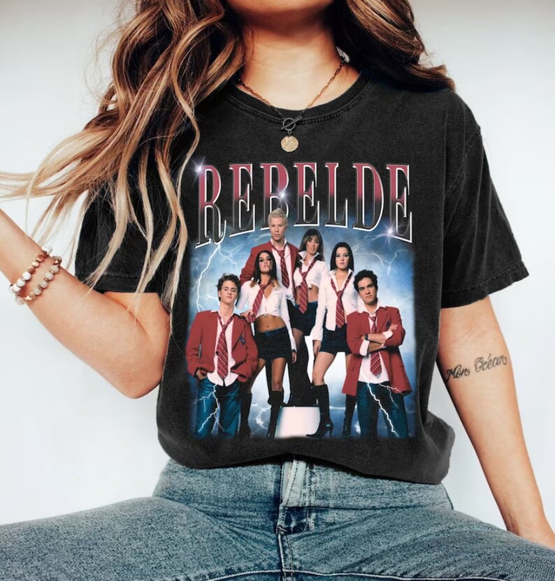 Limited Rebelde Shirt, Vintage 90s Graphic Tee, Rebelde Tshirt Gift for ...