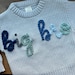 Custom Name Boy Confetti Sweater, Personalized Name Sweater, Hand ...