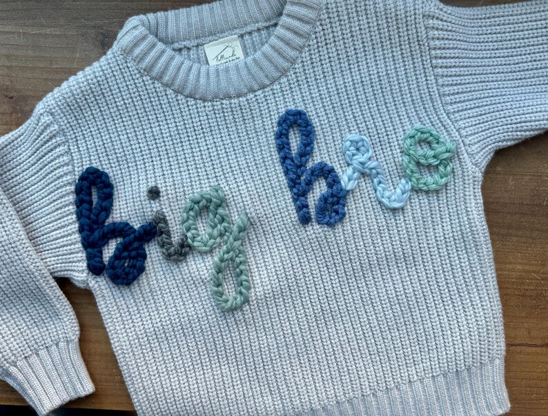 Custom Name Boy Confetti Sweater, Personalized Name Sweater, Hand ...