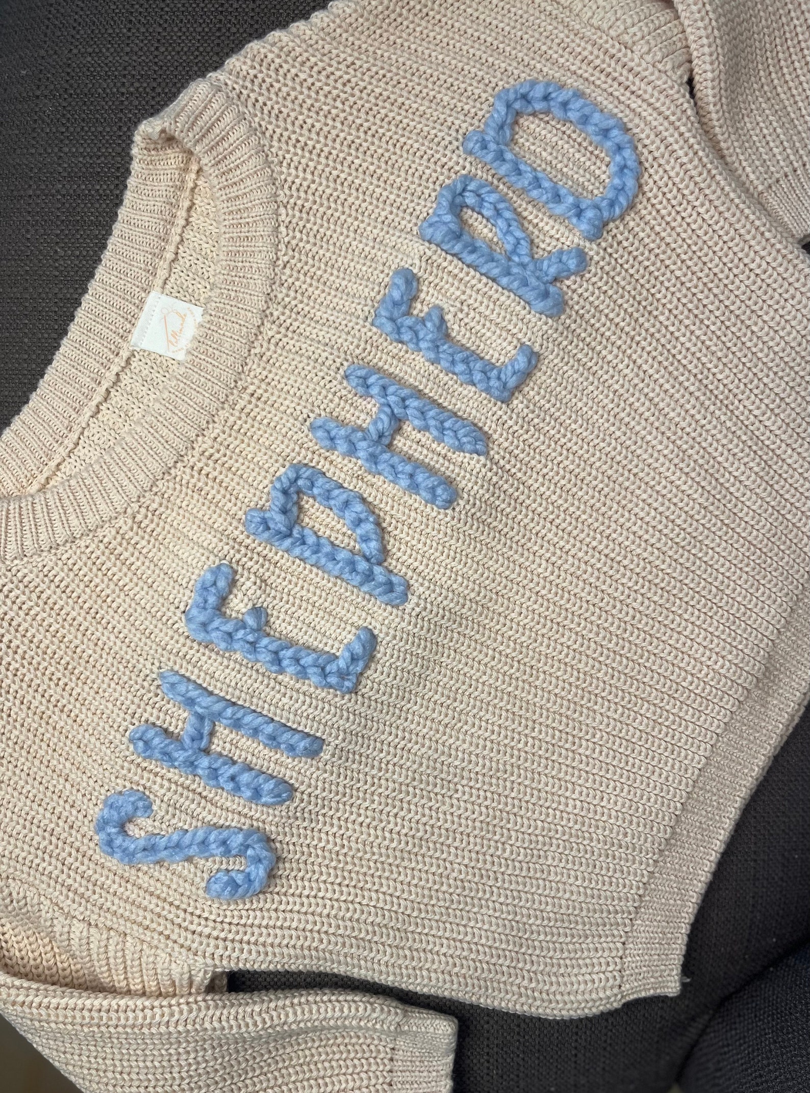 Custom Name Boy Sweater, Personalized Name Sweater, Hand Embroidered ...