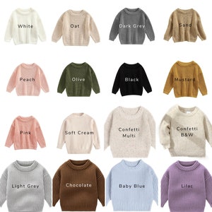 Custom Name Boy Sweater, Personalized Name Sweater, Hand Embroidered ...