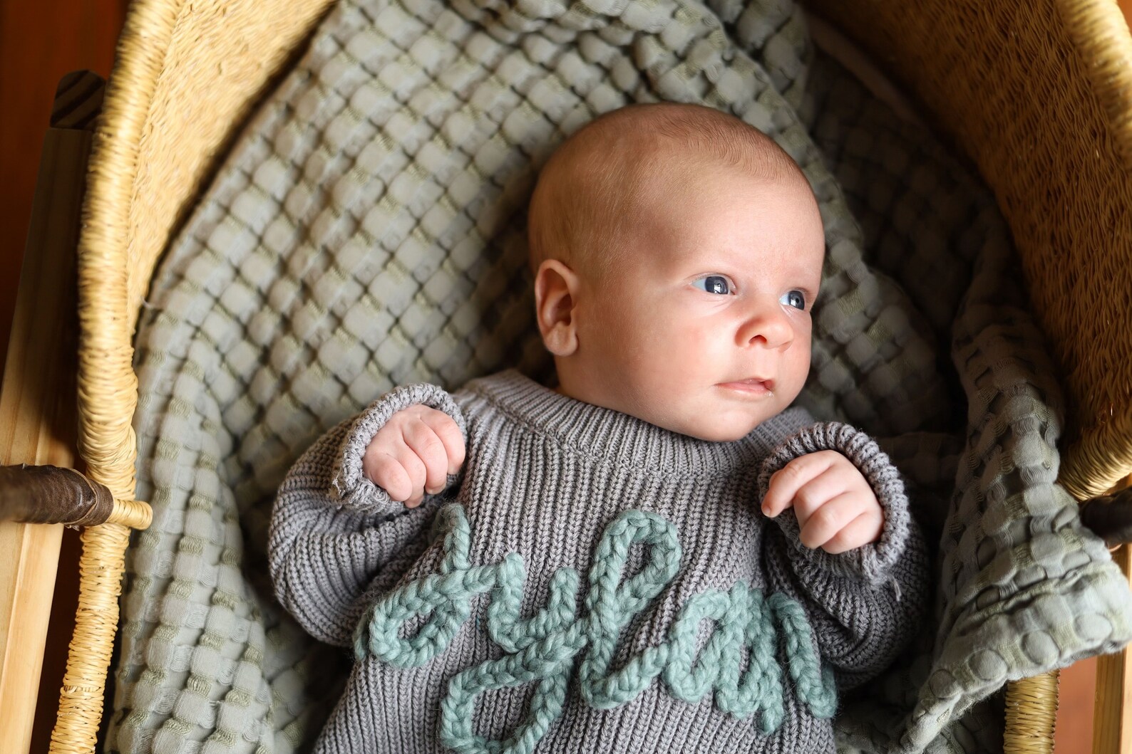 Custom Name Boy Sweater, Personalized Name Sweater, Hand Embroidered ...