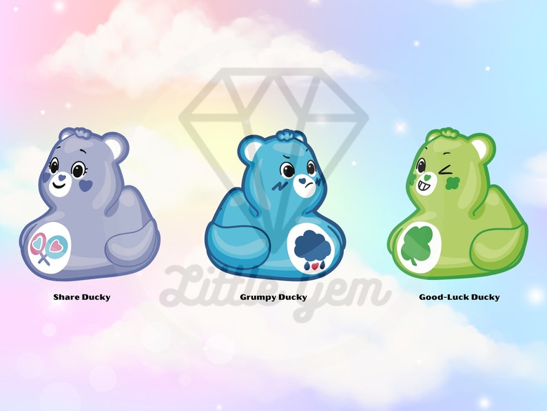 Cartoon Bear Rubber Duck Clipart - Cute Teddy Bear/themed Rubber Duck ...