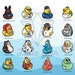 Fancy Dress/mixed Rubber Duck Clipart Bundle - X36 PNG Bundle - Themed ...