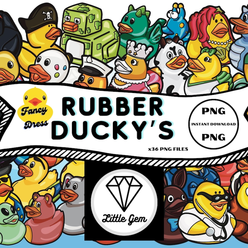 Rubber Duck Clipart - Etsy