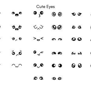 Eye Outlines and Cute Eye Clipart X 42 PNG X42 SVG Bundle - Etsy