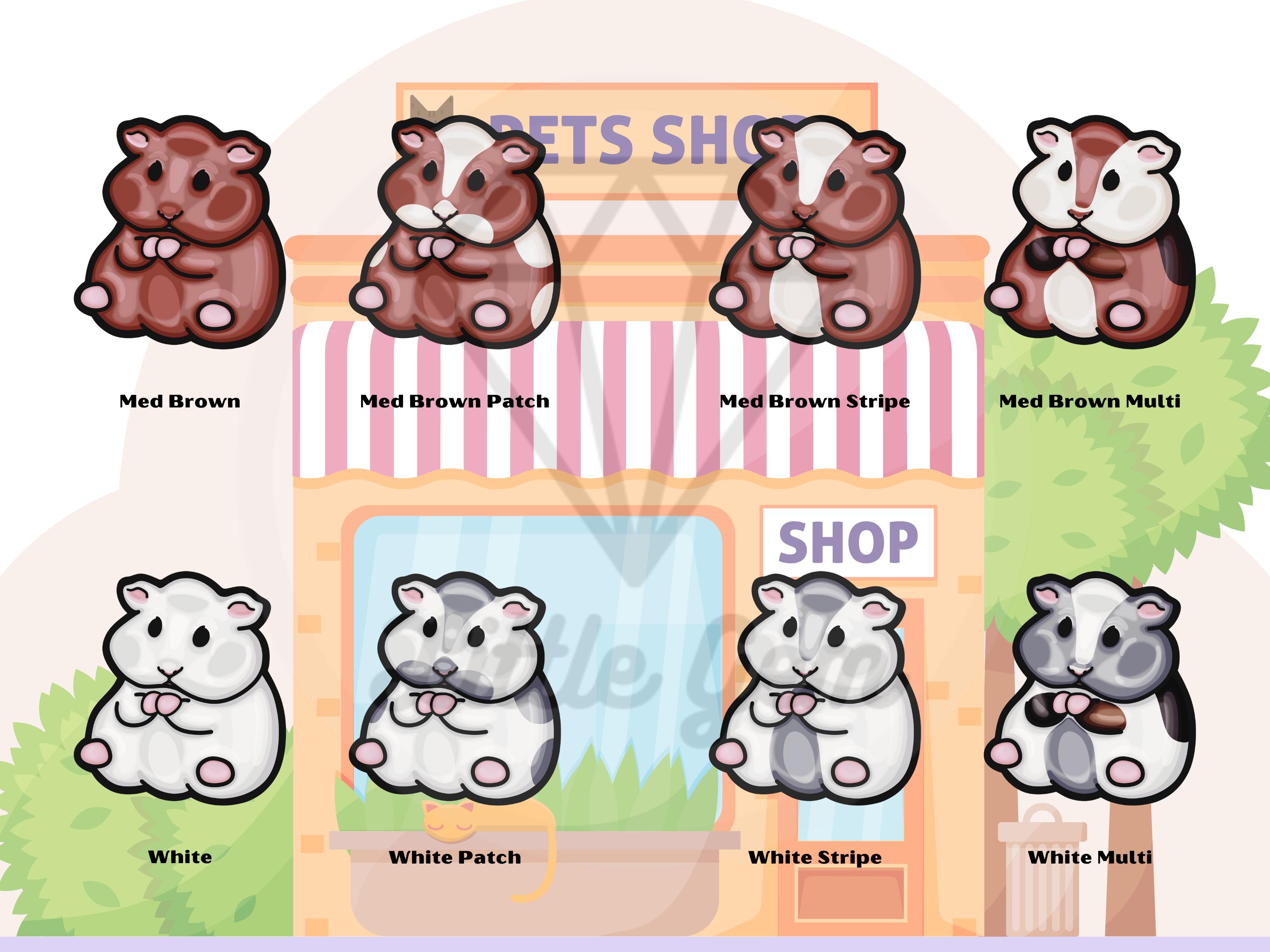 Guinea Pig Clipart PNG Files X48 PNG Bundle Pet and Accessories Bundle ...