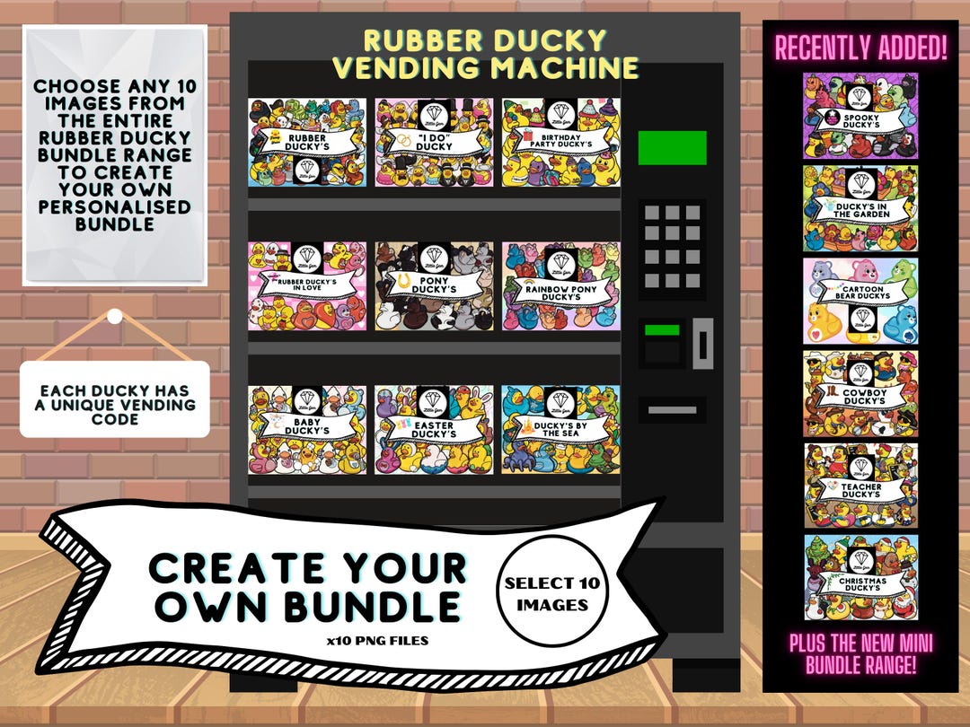 Rubber Duck Clipart PNG Mix & Match From All Ducky Bundles Choose 10 ...