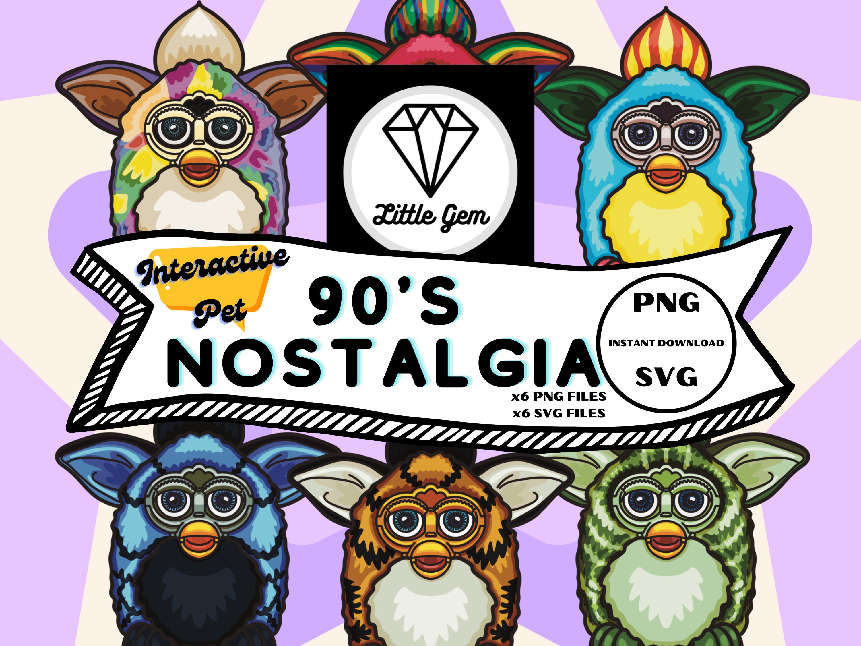 Interactive Pet 90's Nostalgia X6 PNG Bundle X6 SVG Bundle Toy Clipart ...