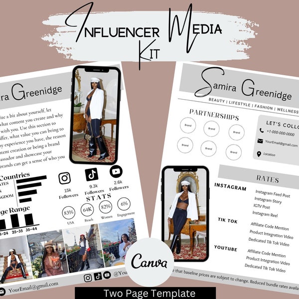 Rate Card Template - Etsy Canada