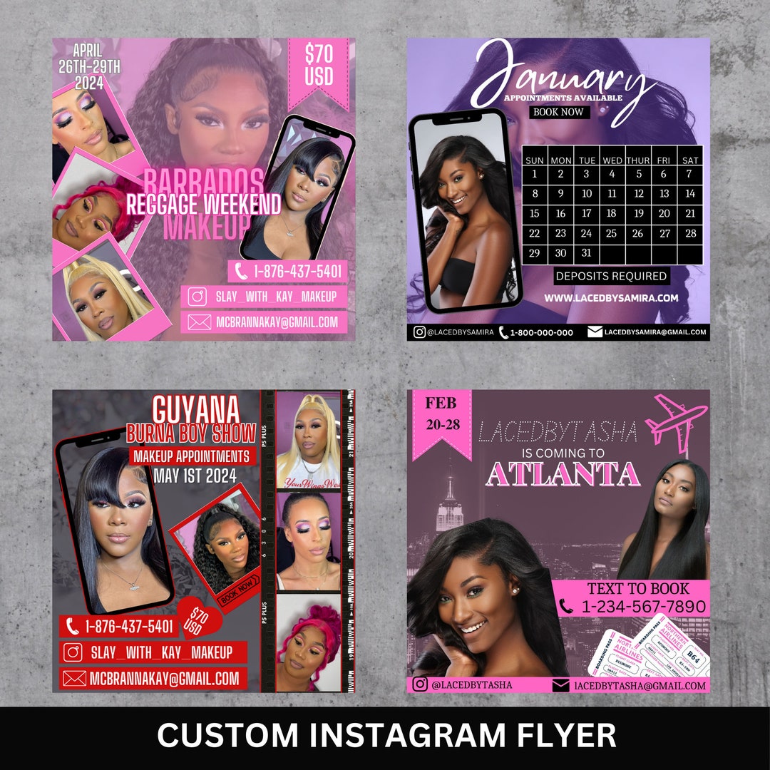 Personalized Instagram Flyer - Etsy