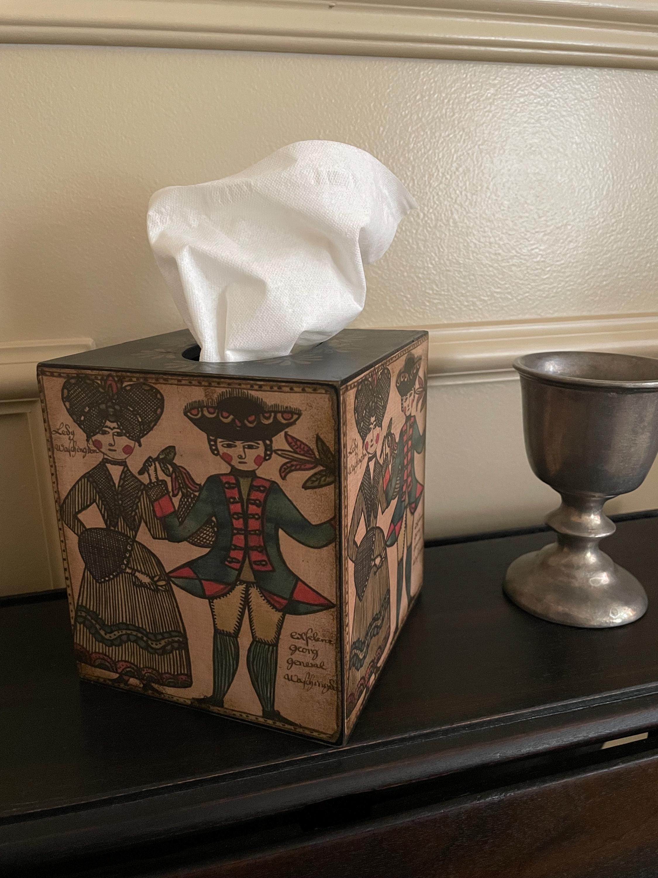 Colonial, Primitive, Early American Tissue Box Cover - Etsy