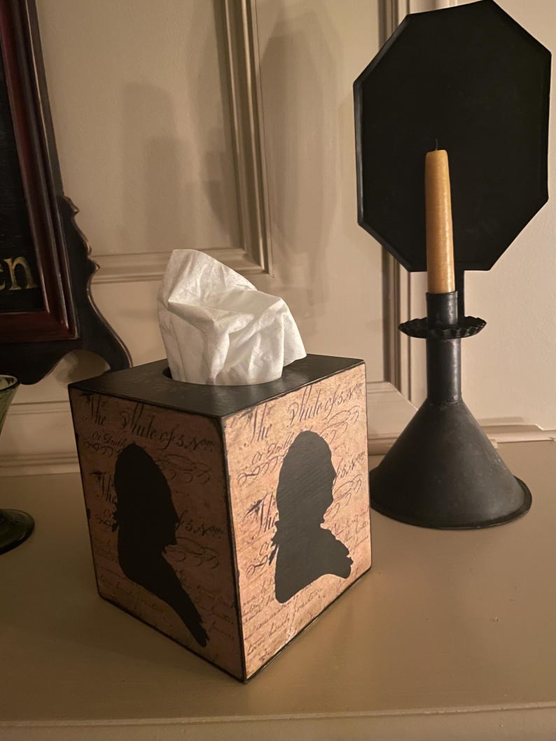 Colonial, Primitive, Early American Tissue Box Cover - Etsy