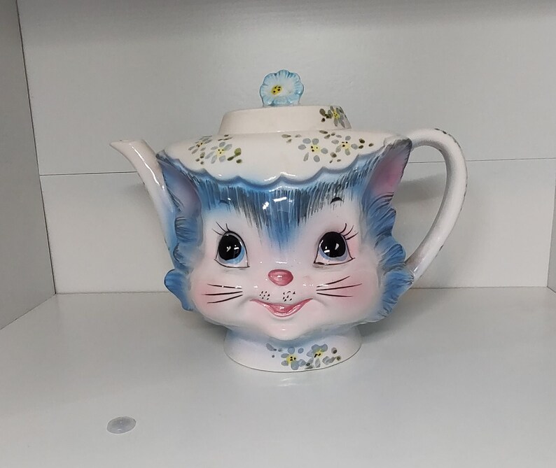 Miss Priss Vintage Lefton Teapot - Etsy