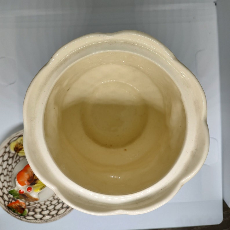 Antique Ceramic Biscuit Jar - Etsy