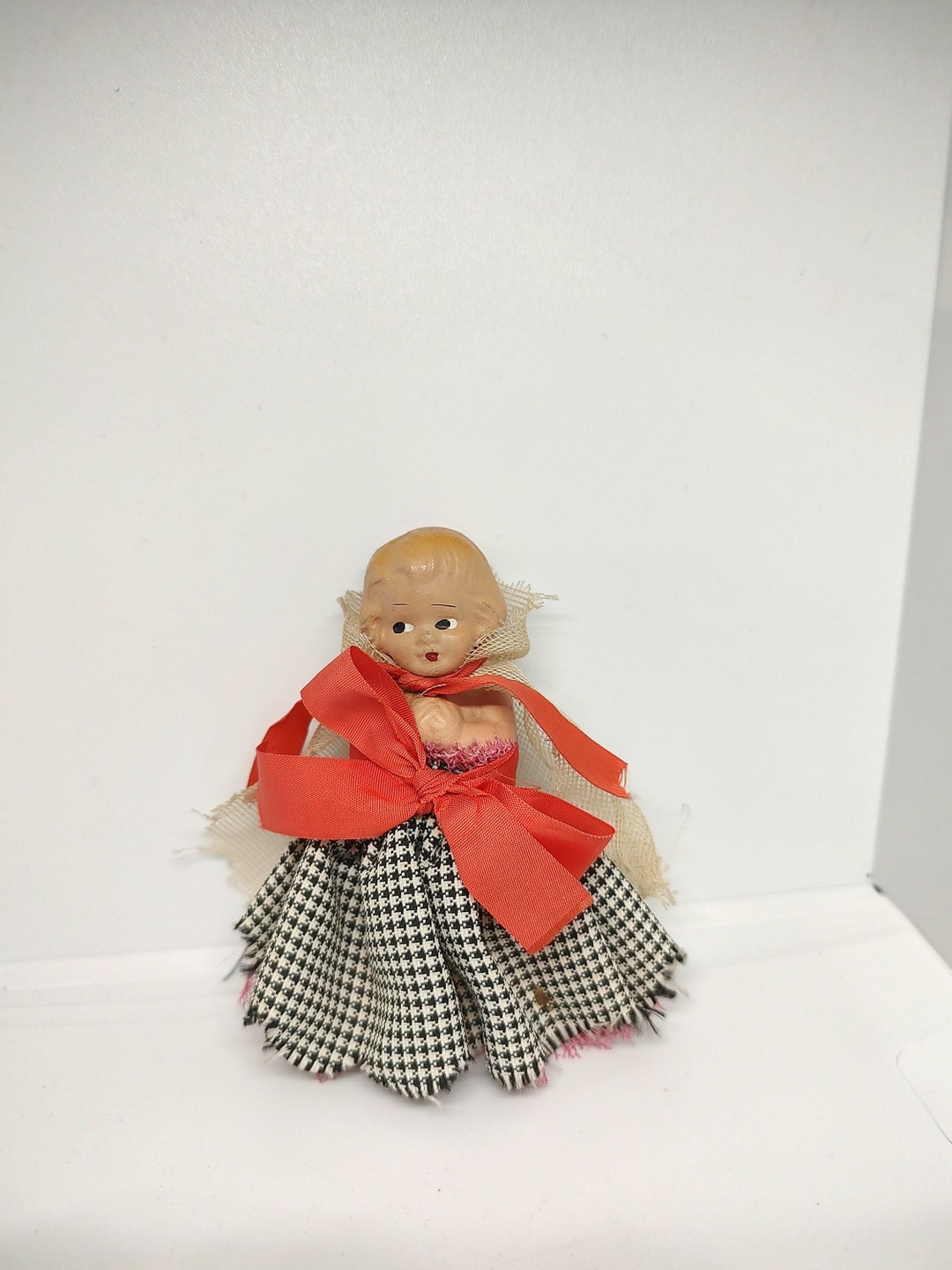 Rare Antique Sweet Primitive German Paper Mâché Praying Girl/doll in ...