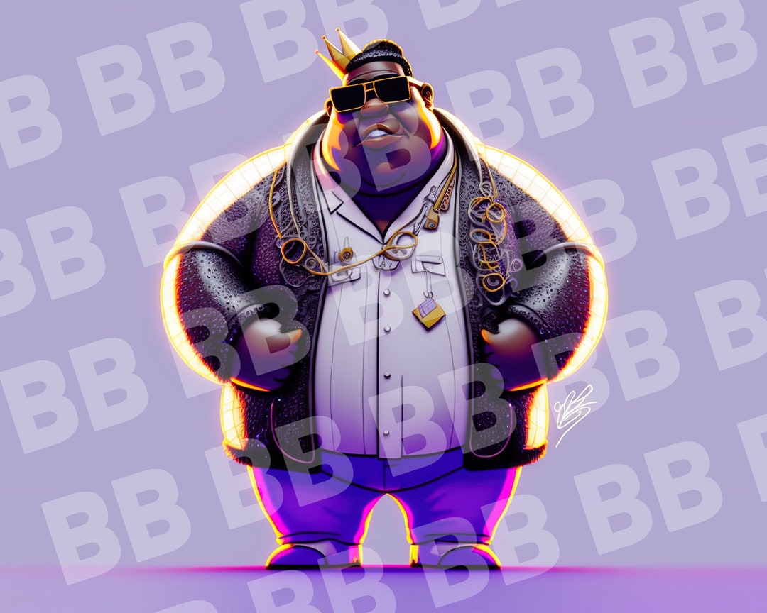 Smally Bigs - the Notorious B.I.G. - Digital Print - Etsy
