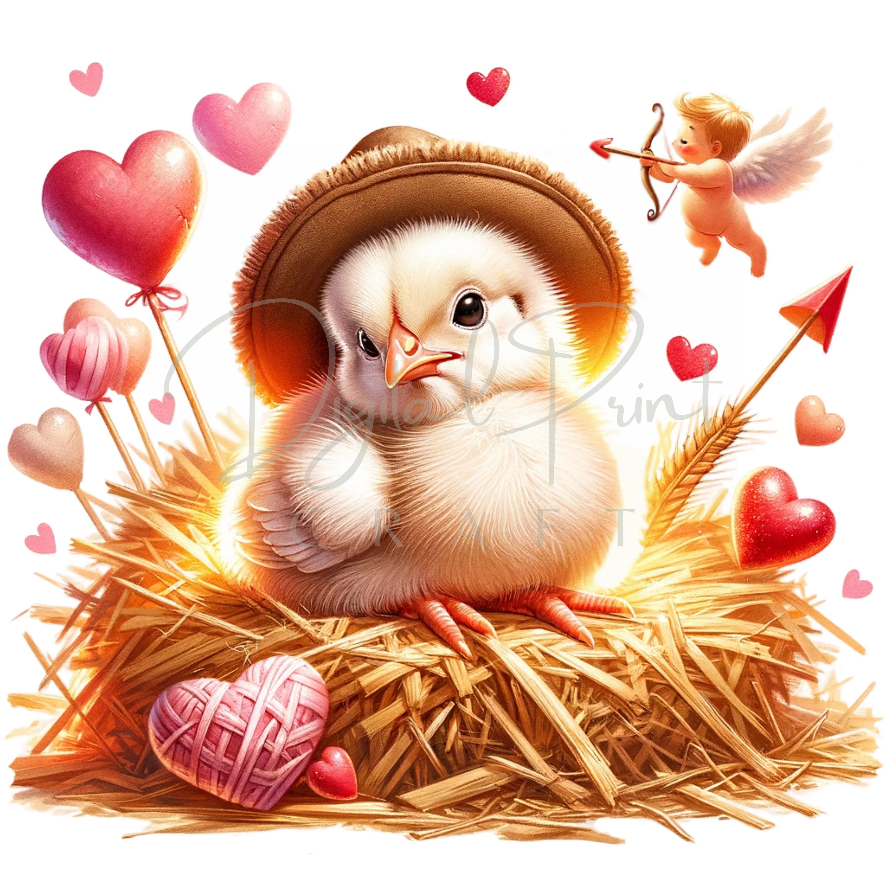 12 Valentine Animals Clipart PNG Transparent, High Quality Memory Books ...
