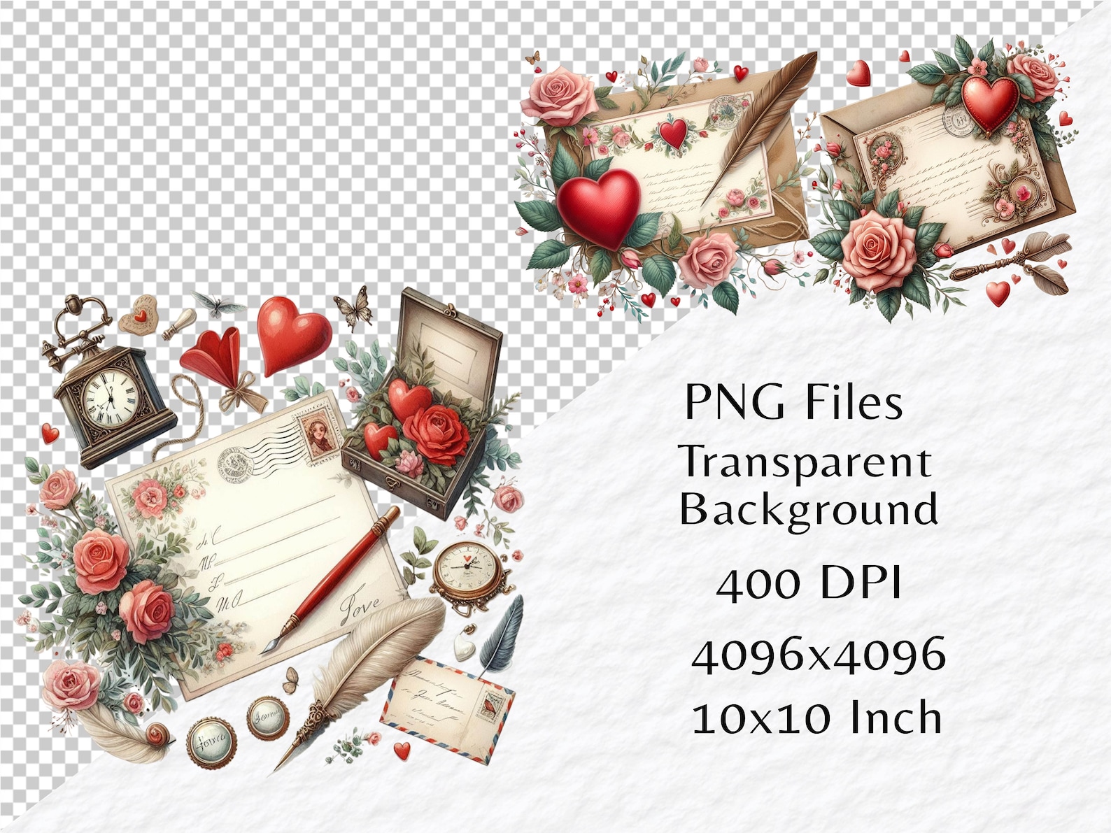 8 Love Envelopes Clipart PNG Transparent,high Quality Memory Books,junk ...