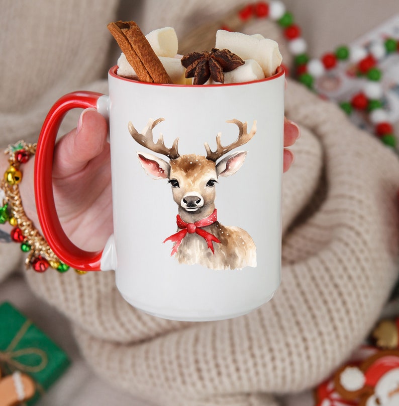 Watercolor Christmas Clipart Bundle, PNG Bundle, XMAS Collection, Cute ...