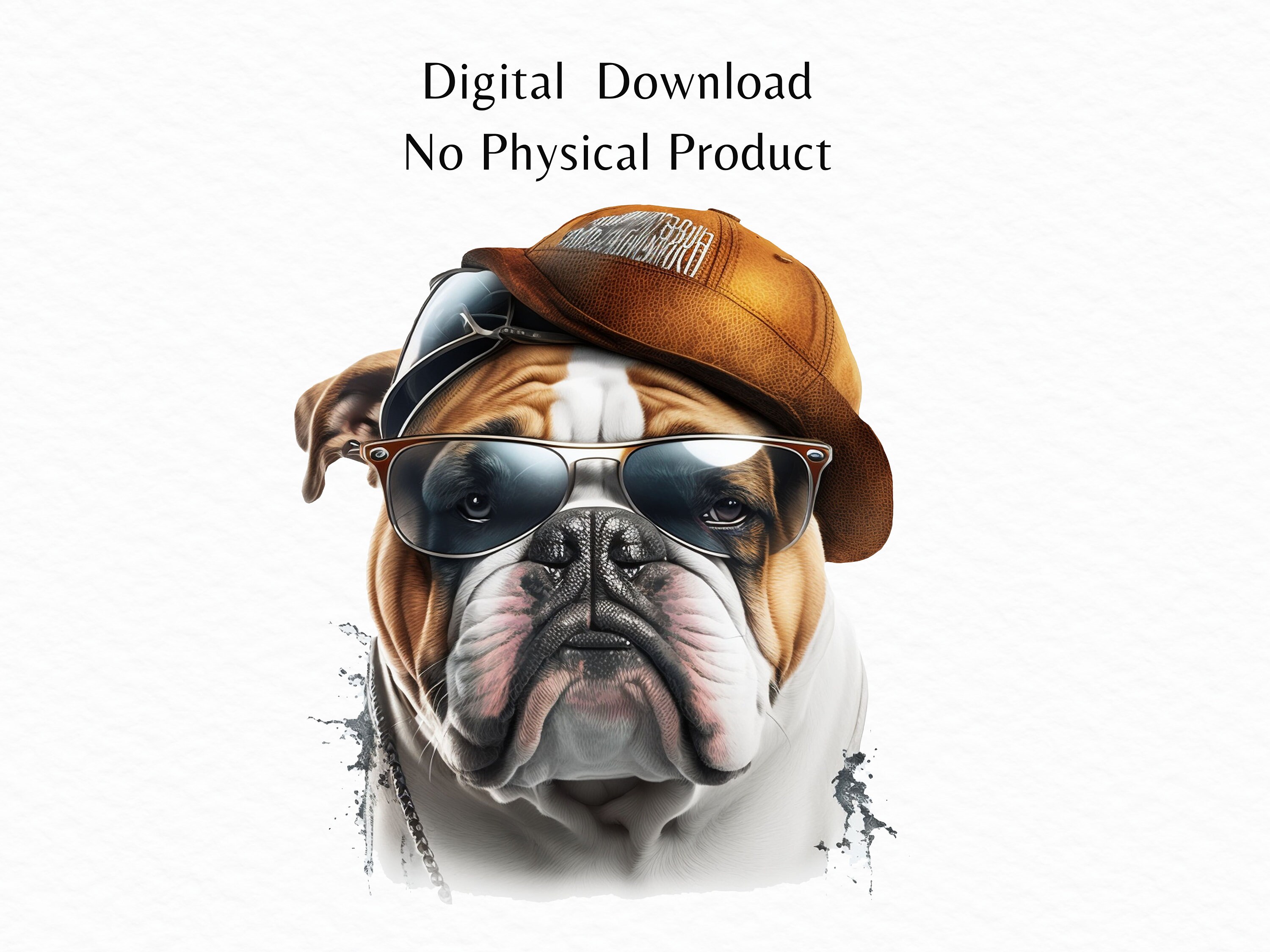 Bulldog PNG Transparent Clipart Illustrationjpg & SVG Files - Etsy