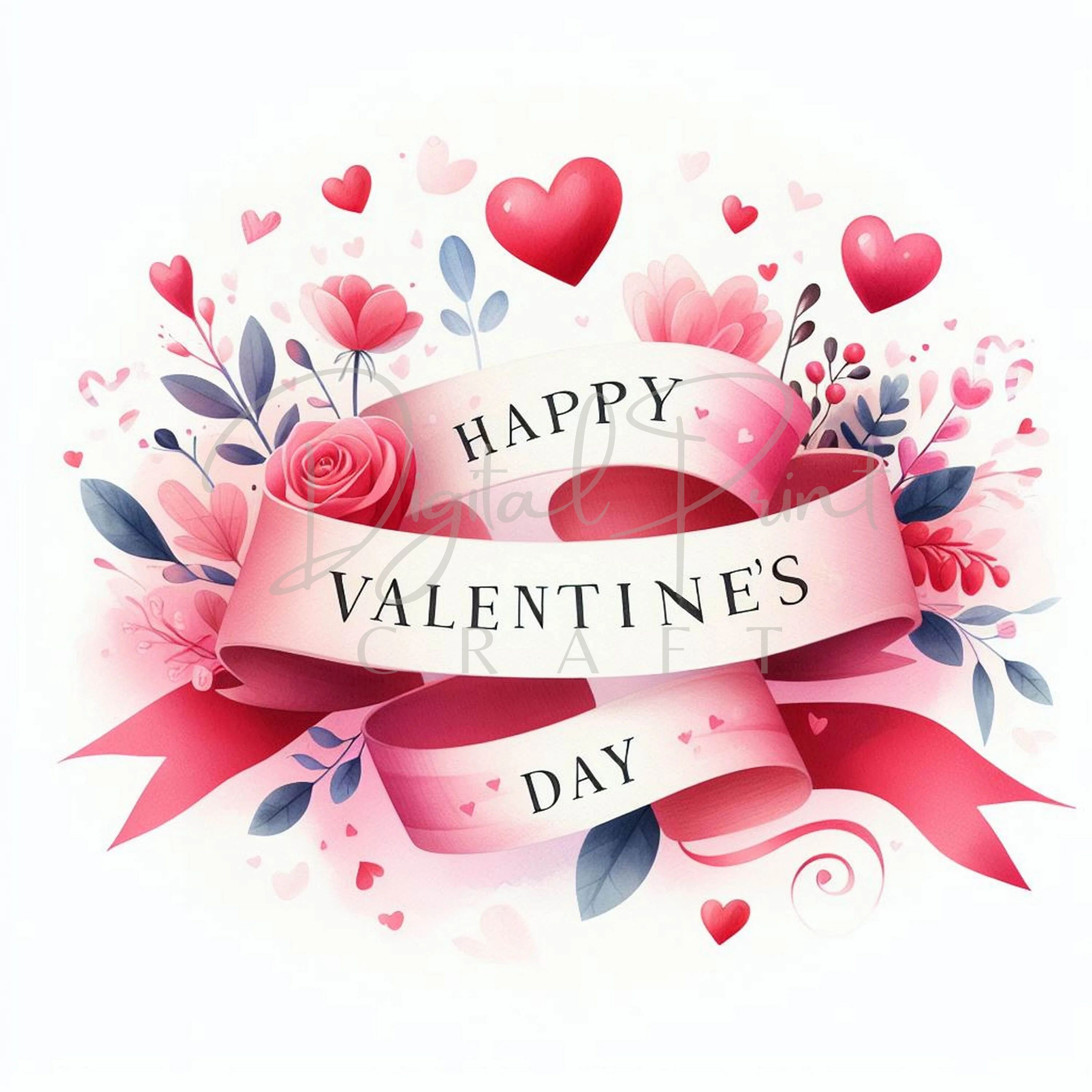 Valentine Clipart Set, 12 JPG Valentines Day Clipart, Valentine Love ...