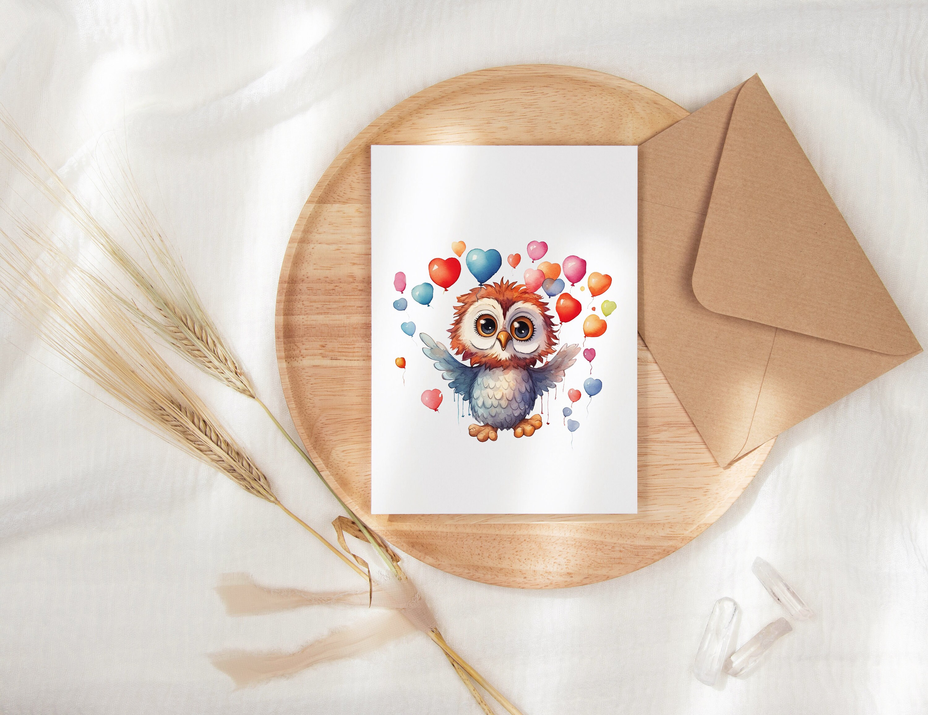 Cute Colorful Owl Clipart PNG Bundle Watercolor PNG Files for - Etsy