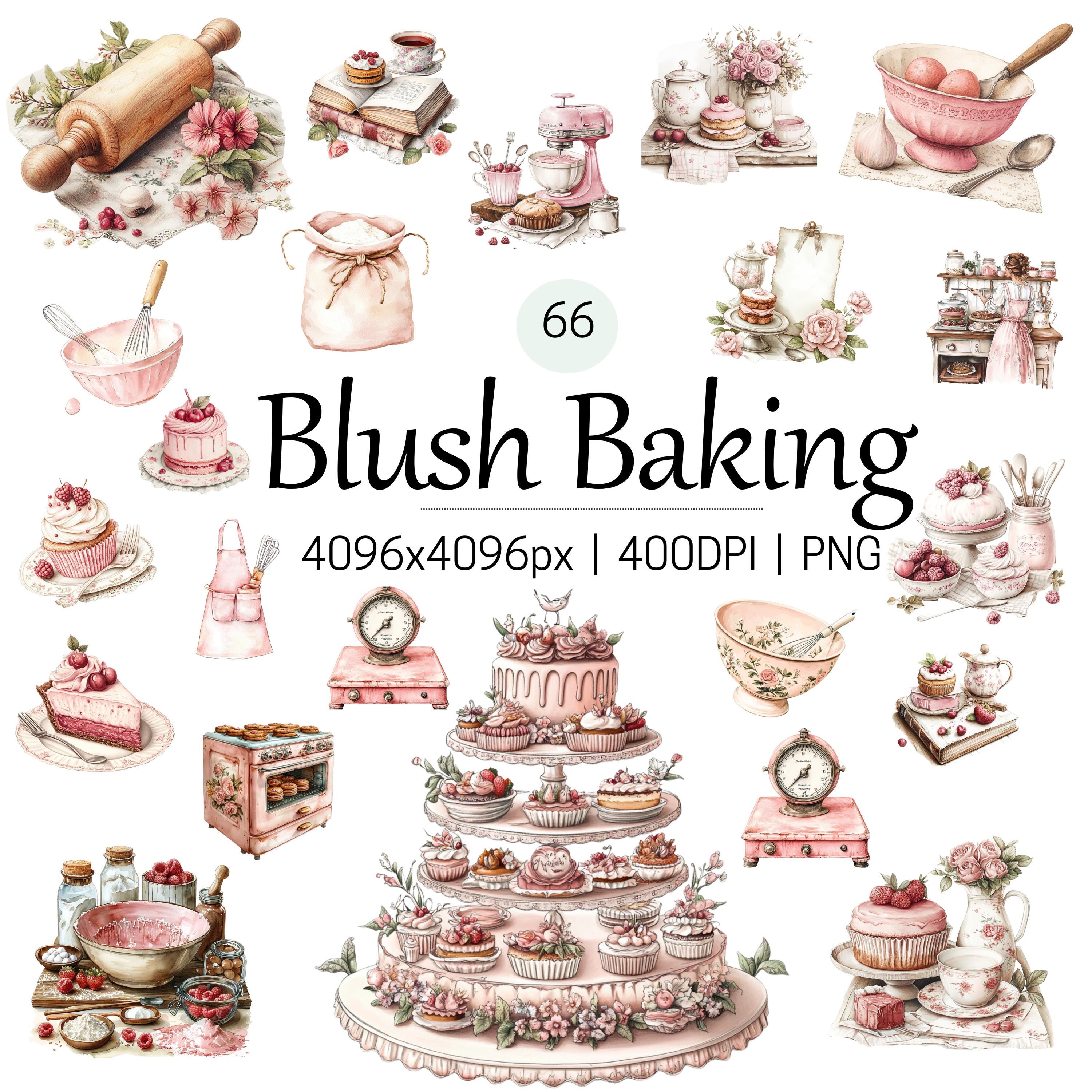 66 Watercolor Baking Clipart, Baking Supplies Png, Home Bakery Logo ...