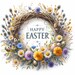 Easter Wreath Clipart, 15 High Quality JPG, Happy Easter Clipart ...