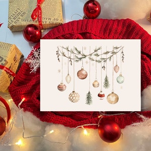 Watercolor Christmas Clipart Bundle, PNG Bundle, XMAS Collection, Cute ...