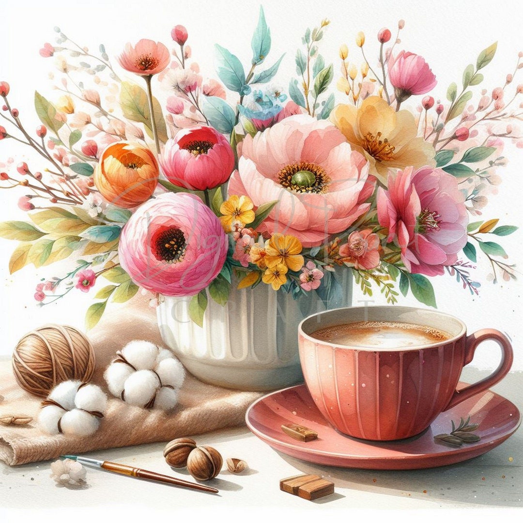 Spring Flower Scene - 11 High Quality Jpgs - Spring Flowers - Flower ...