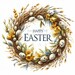 Easter Wreath Clipart, 15 High Quality JPG, Happy Easter Clipart ...