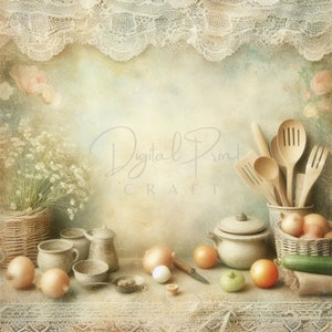 Shabby Chic Kitchen Utensils, Vintage Clipart, 29 High Quality Jpgs ...