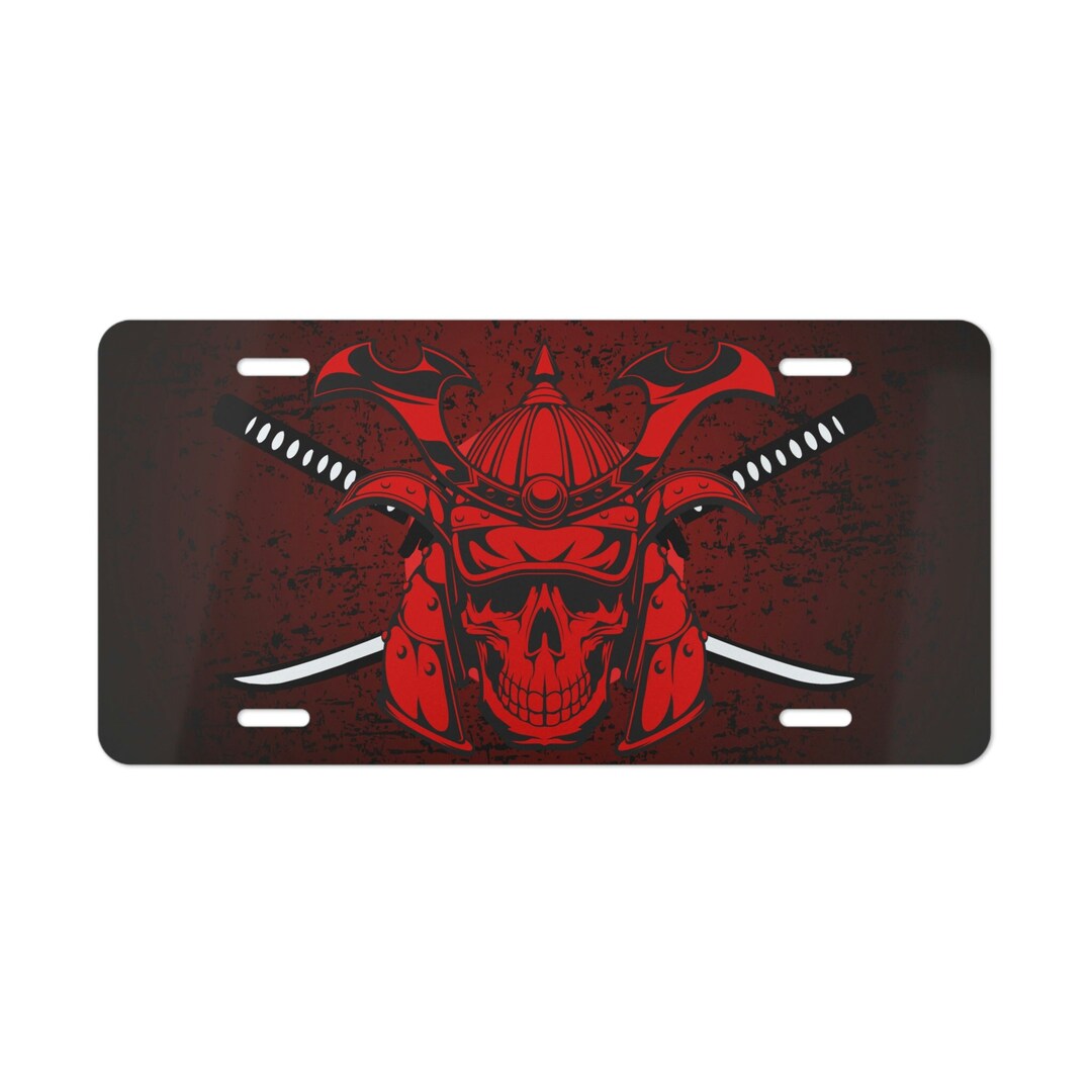 Red Devil Rising Vanity Plate - Etsy