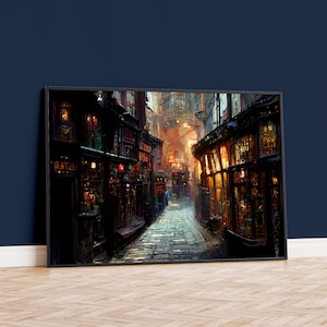 Magical School Through a Magical Train Premium Matte Paper Poster Wall ...