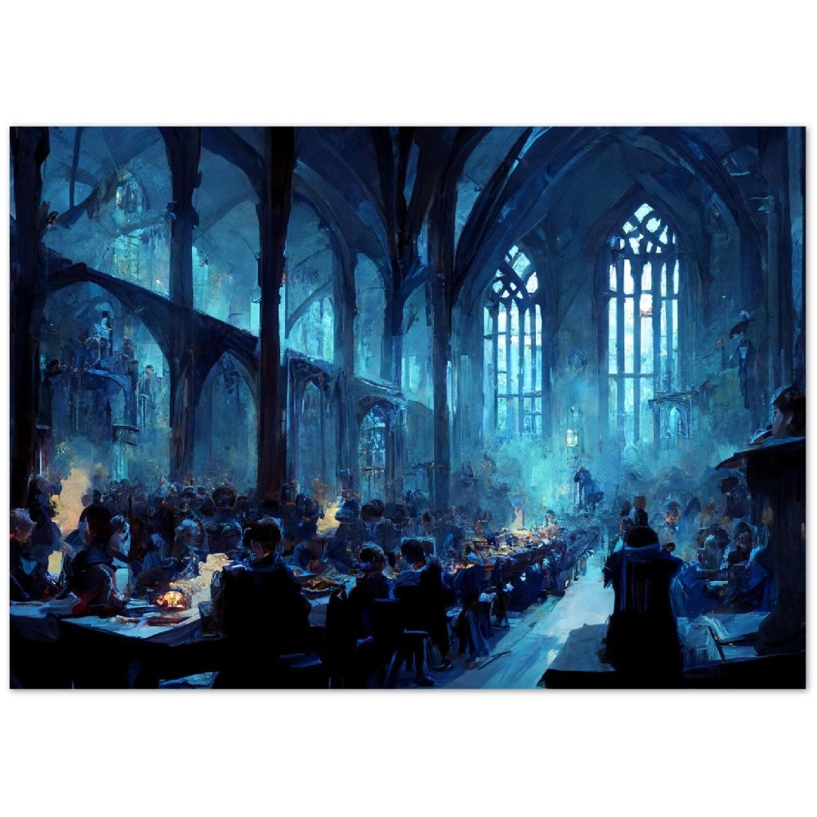 Goblet of Fire Great Hall Art Print, Premium Matte Paper Poster - Etsy