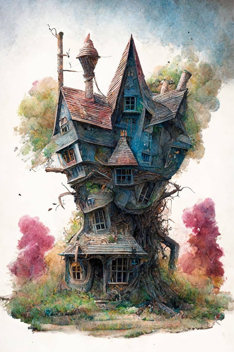 The Burrow Watercolor Illustration Wall Art Art Print - Etsy