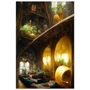 Yellow and Black Whimsical School Common Room Premium Matte Paper ...