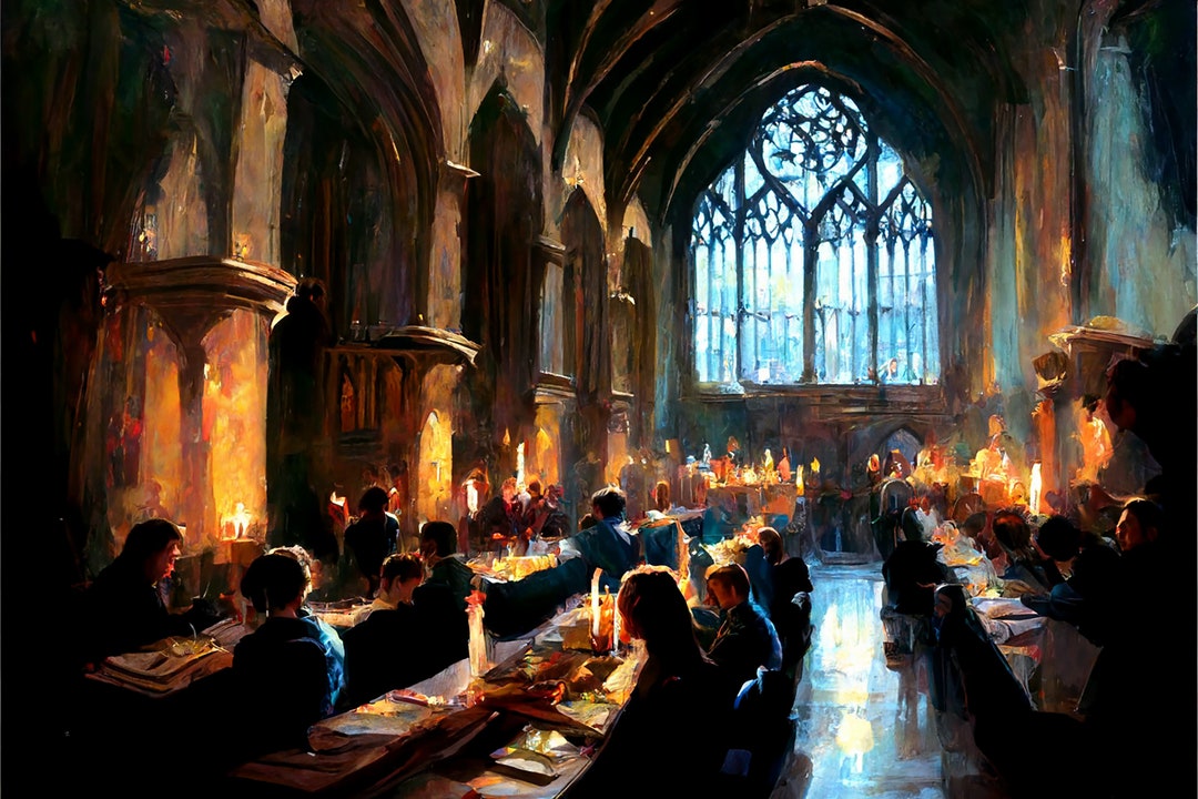 Great Hall Illustration, Magic Inspired Wall Art (digital Download) - Etsy