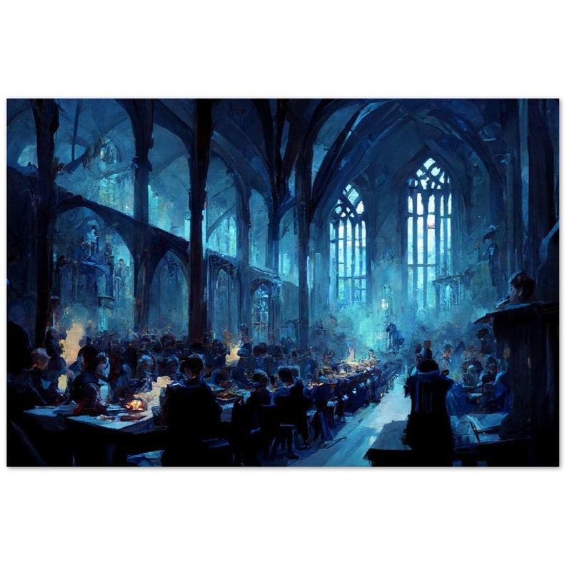 Goblet of Fire Great Hall Art Print, Premium Matte Paper Poster - Etsy