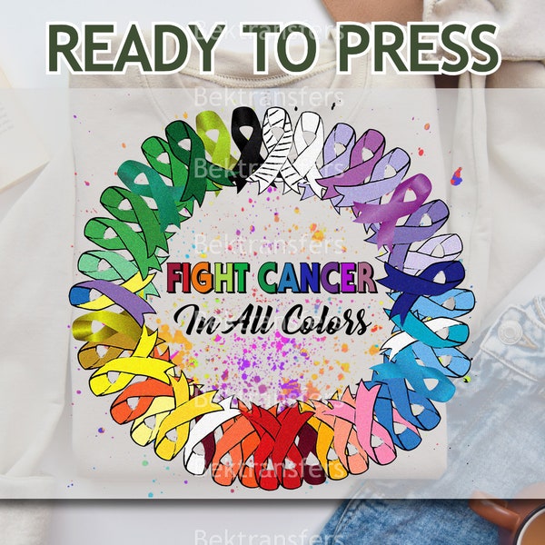 Cancer in All Colors Svg - Etsy