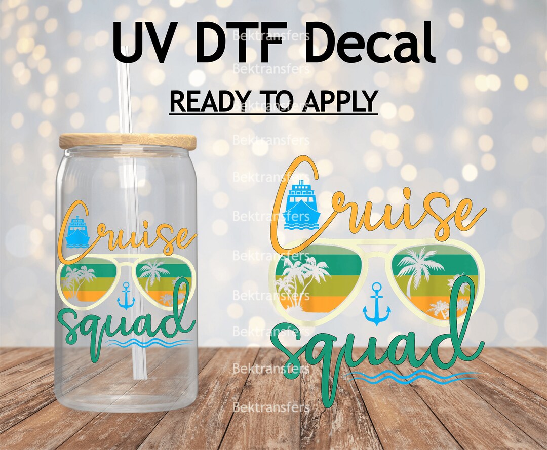 UV DTF Cruise Squad Sticker Cup Decal Laptop Decal Ready 2 Apply ...