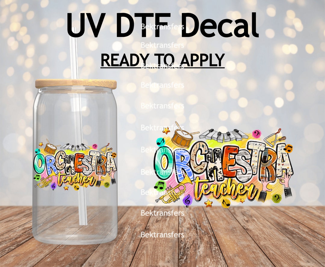 UV DTF Orchestra Teacher / Sticker Cup Decal Decal Ready 2 Apply No ...