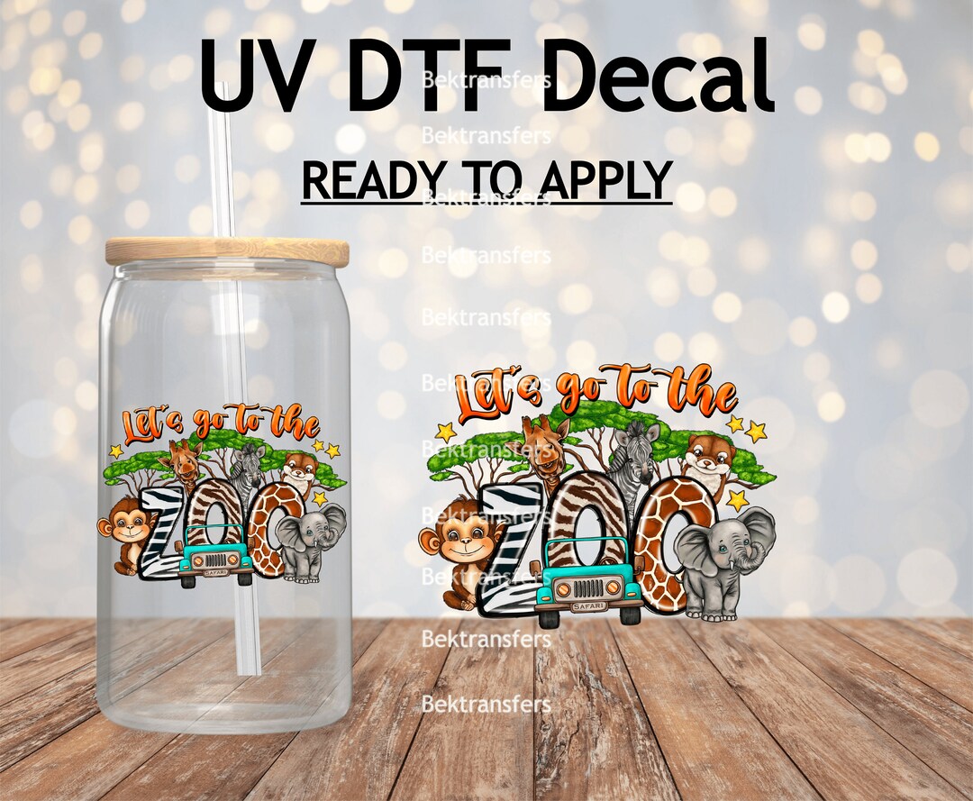 UV DTF Lets Go to the Zoo Decal /sticker Zoo Crew Cup Decal Decal Ready ...