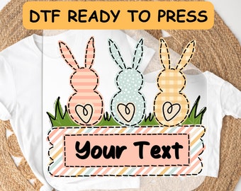 Easter Bunny Name DTF Transfers, Ready to Press Easter Bunny Name ...