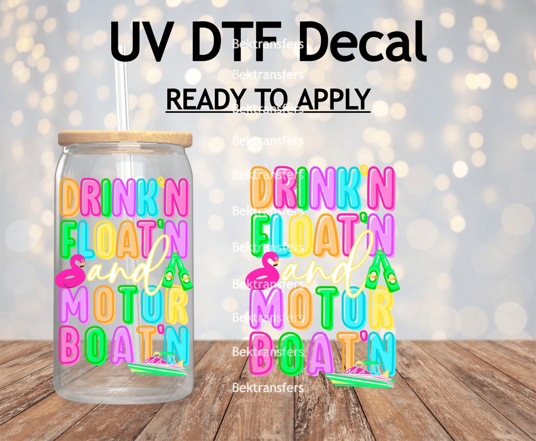 UV DTF Drinkin Float'n Sand Decals /sticker Cup Decal Laptop Decal ...