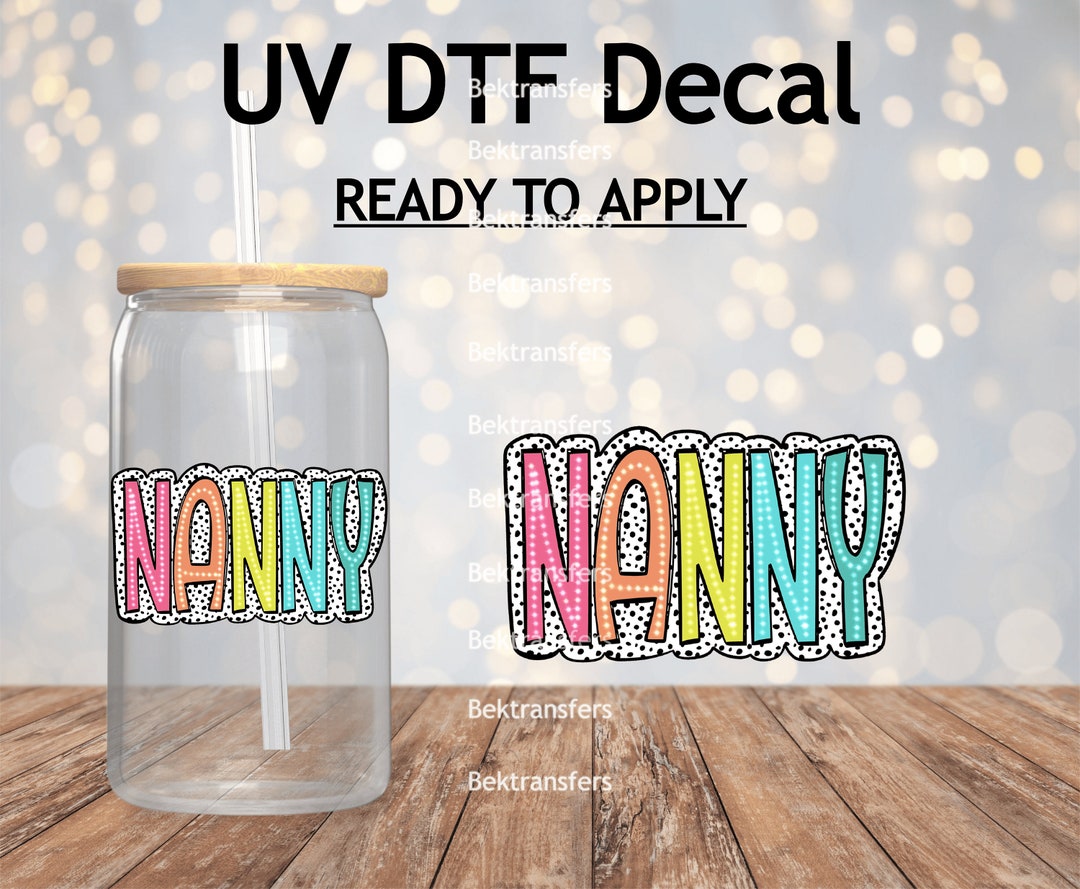 UV DTF Nanny Decals /sticker Cup Decal Laptop Decal Ready to Apply ...