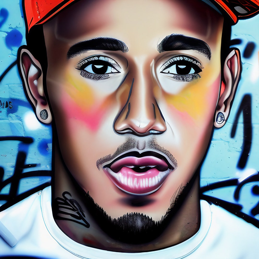 Lewis Hamilton Graffiti Portrait Wall Art Poster - Etsy