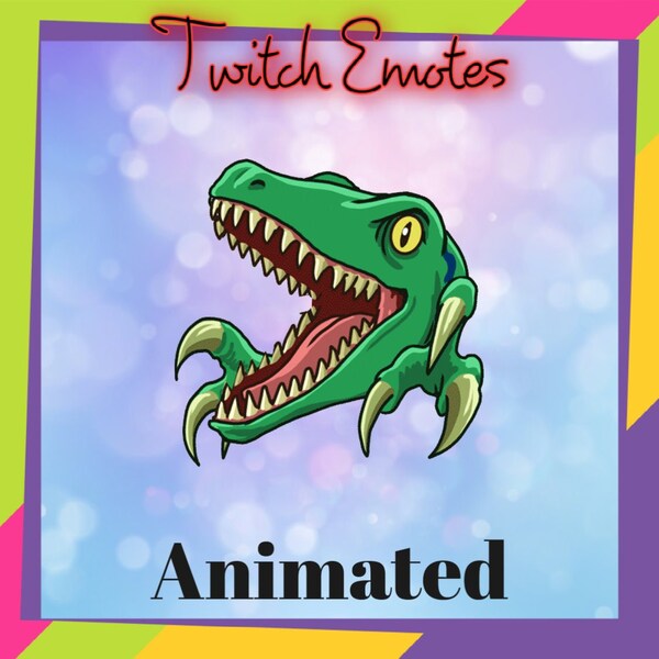 Raptor Animated Emotes Twitch - Etsy