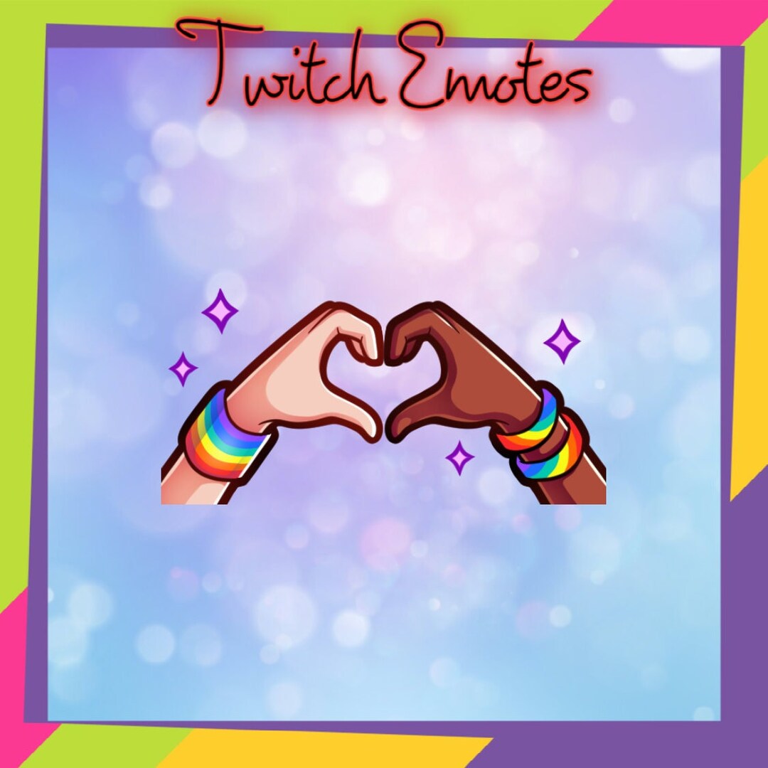 Love hands LGBTQIA emotes, twitch emotes, cute emotes, discord emotes ...